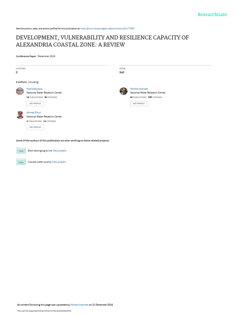 Alex Paper | PDF | Coast | Beach