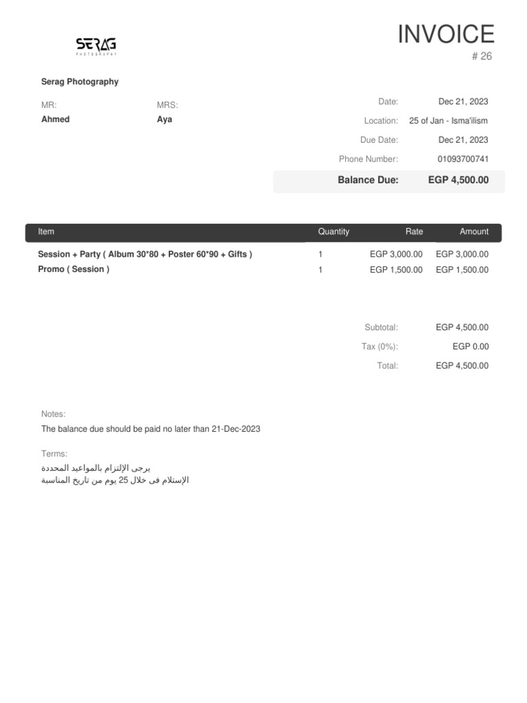 Invoice # 26 21-Dec-23 | PDF