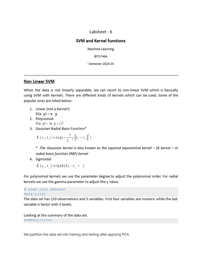 Ml Lab 6 Svm With Kernels Pdf