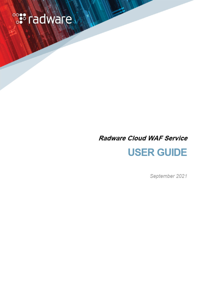 Cloud WAF User Guide v3 | PDF