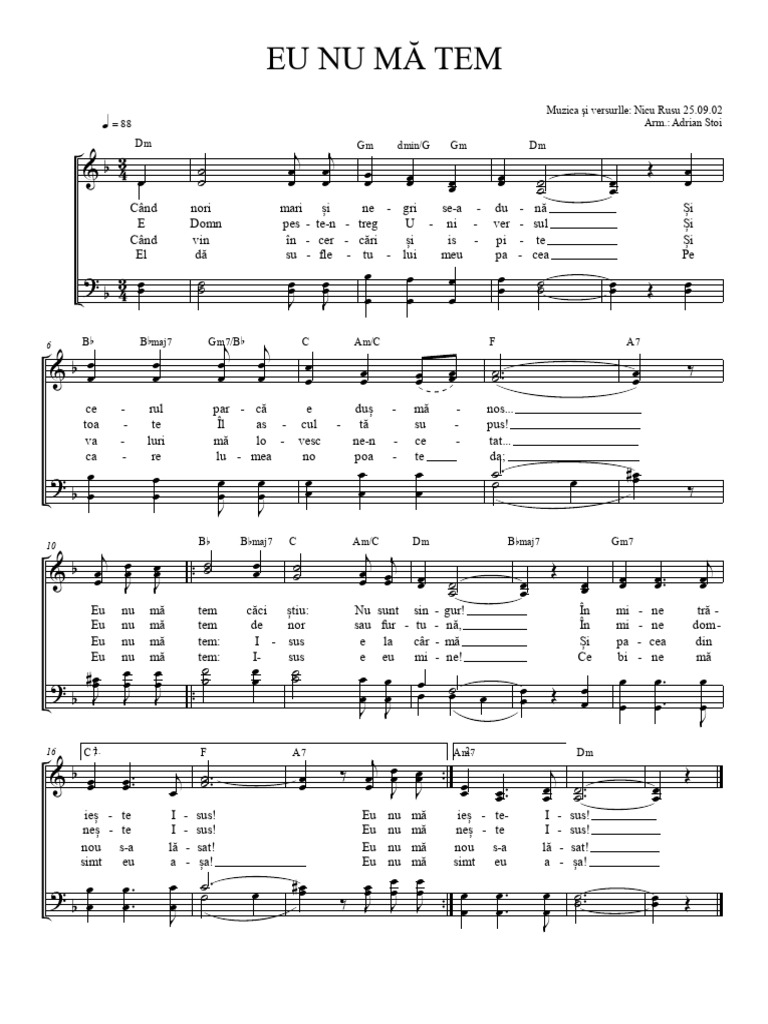 Eu Nu Ma Tem in Mine Traieste Hristos | PDF