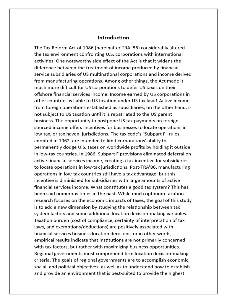 Intro | PDF | Taxes | Taxation In The United States