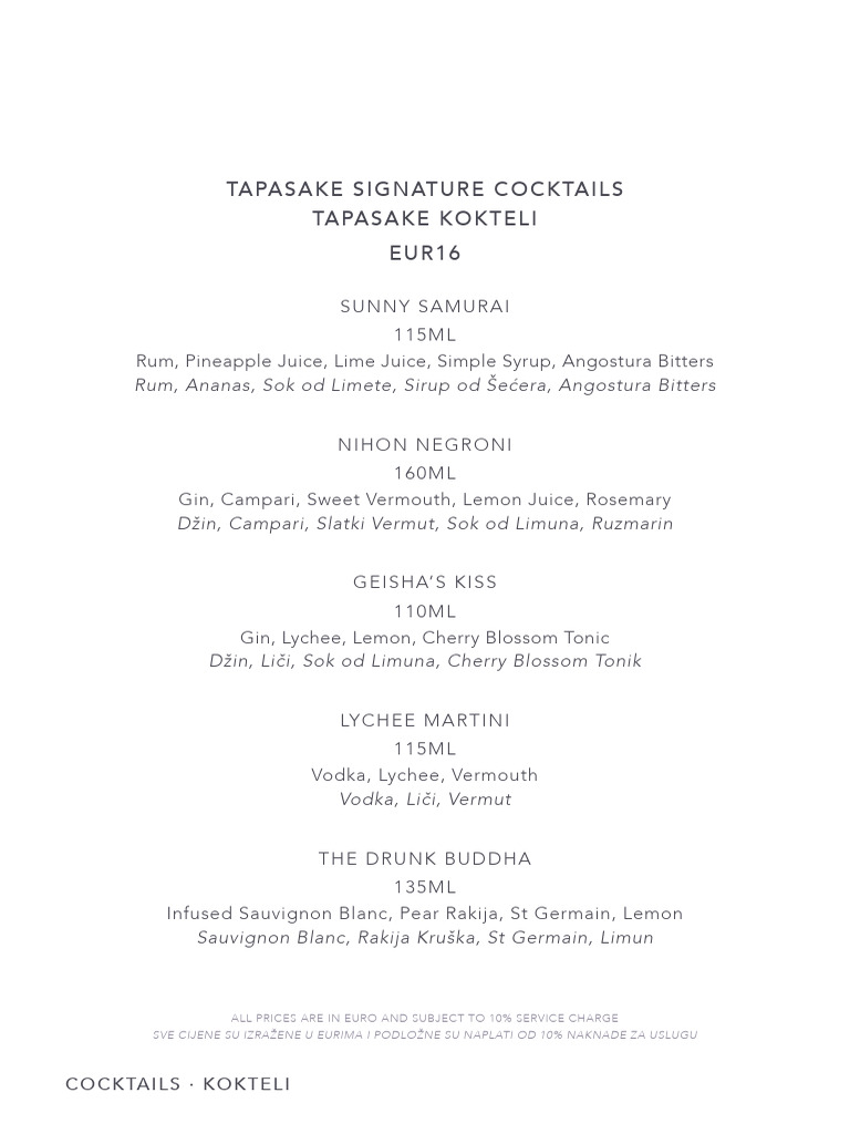 Oopm Tapasake Beverage Menu Microsite Mobile | PDF | Drink | Alcoholic ...