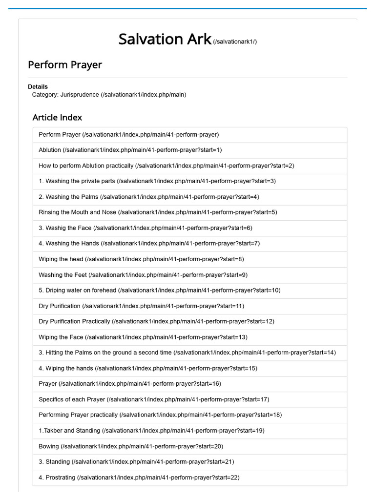 Perform Prayer | PDF | Prayer | Abrahamic Religions