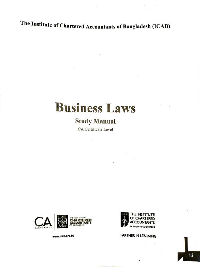 Business Law Study Manual New | PDF