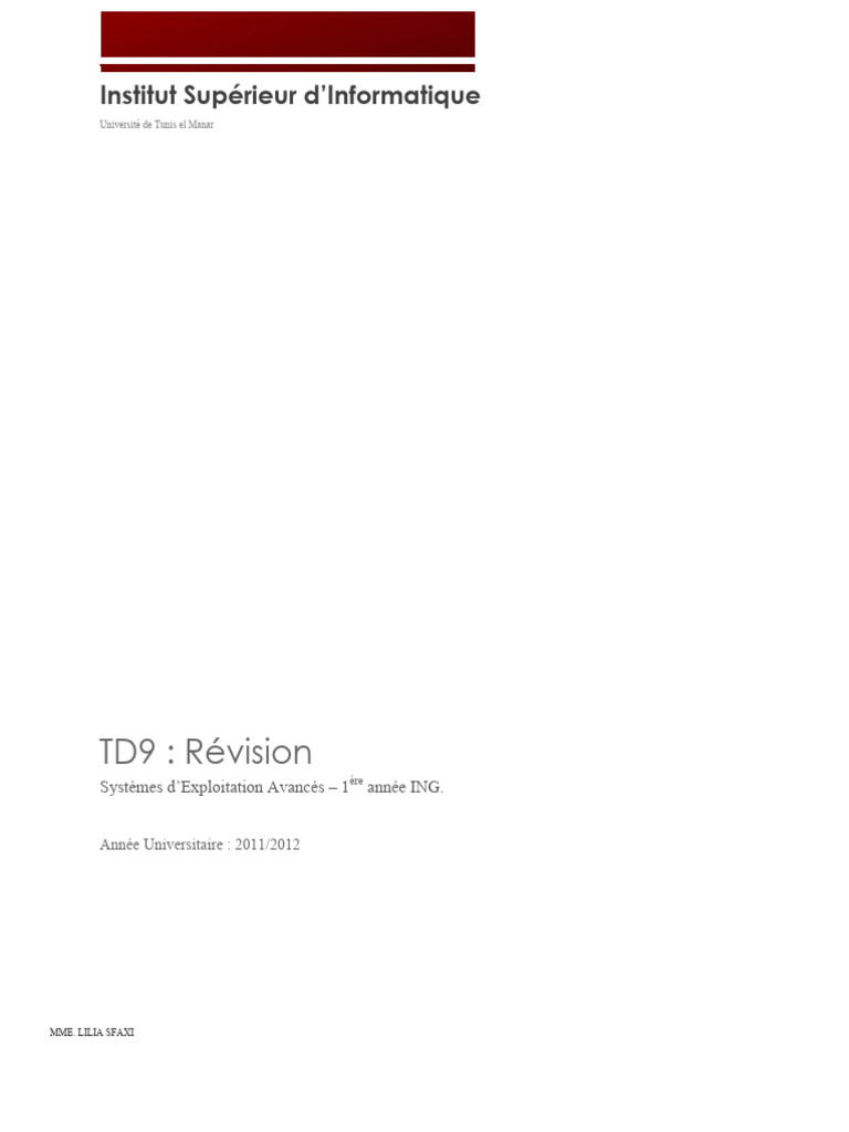 TD9 Correction | PDF
