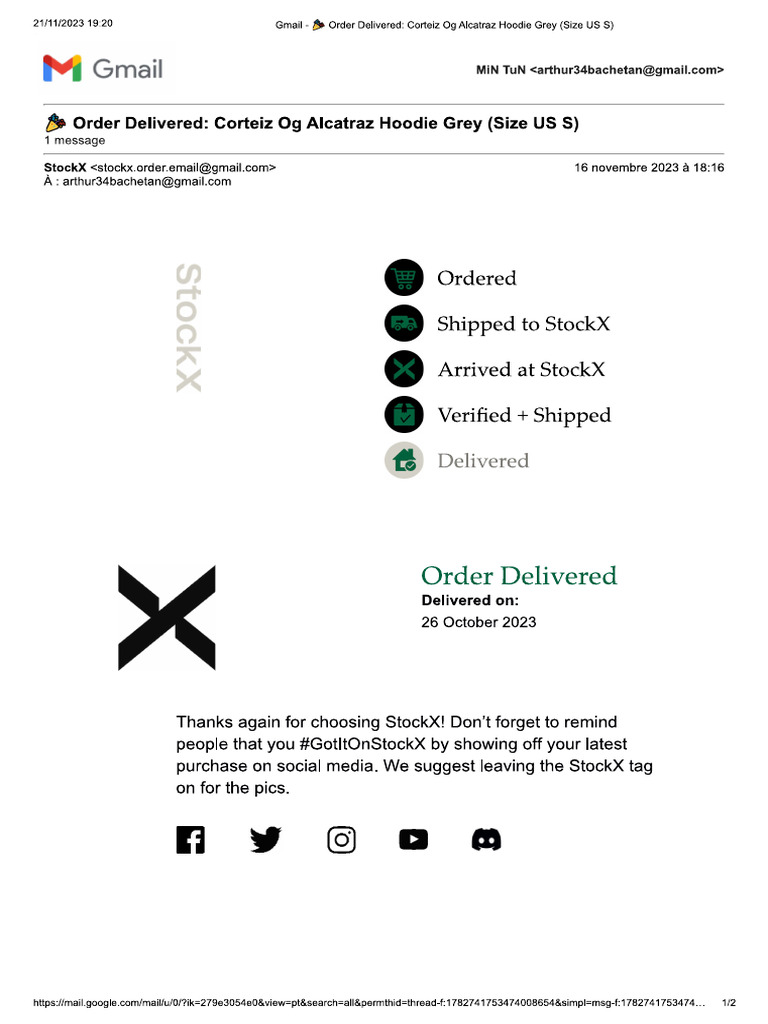 Facture Stock X PDF | PDF