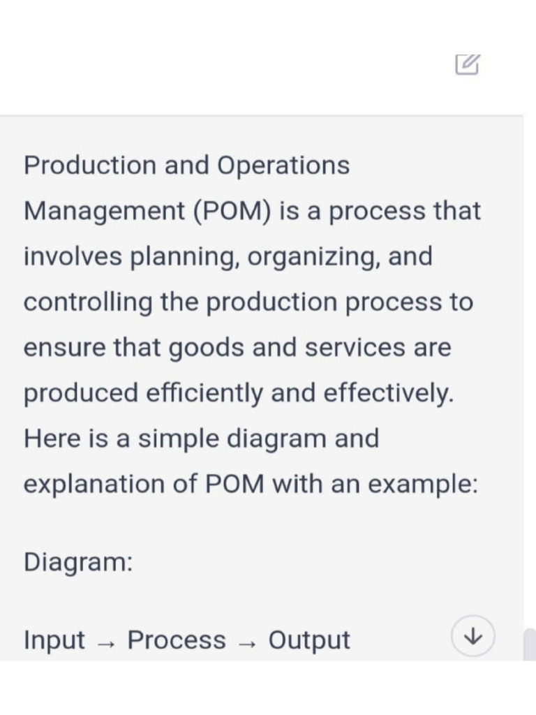 Unit - 1 Production and Operation MGMT | PDF