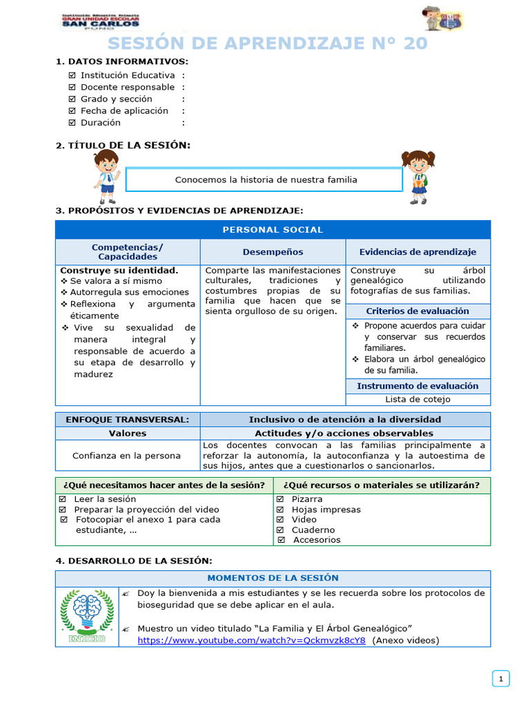 Sesiones de aprendizaje-EDA III Semana 3 | PDF | Evaluación | Aprendizaje