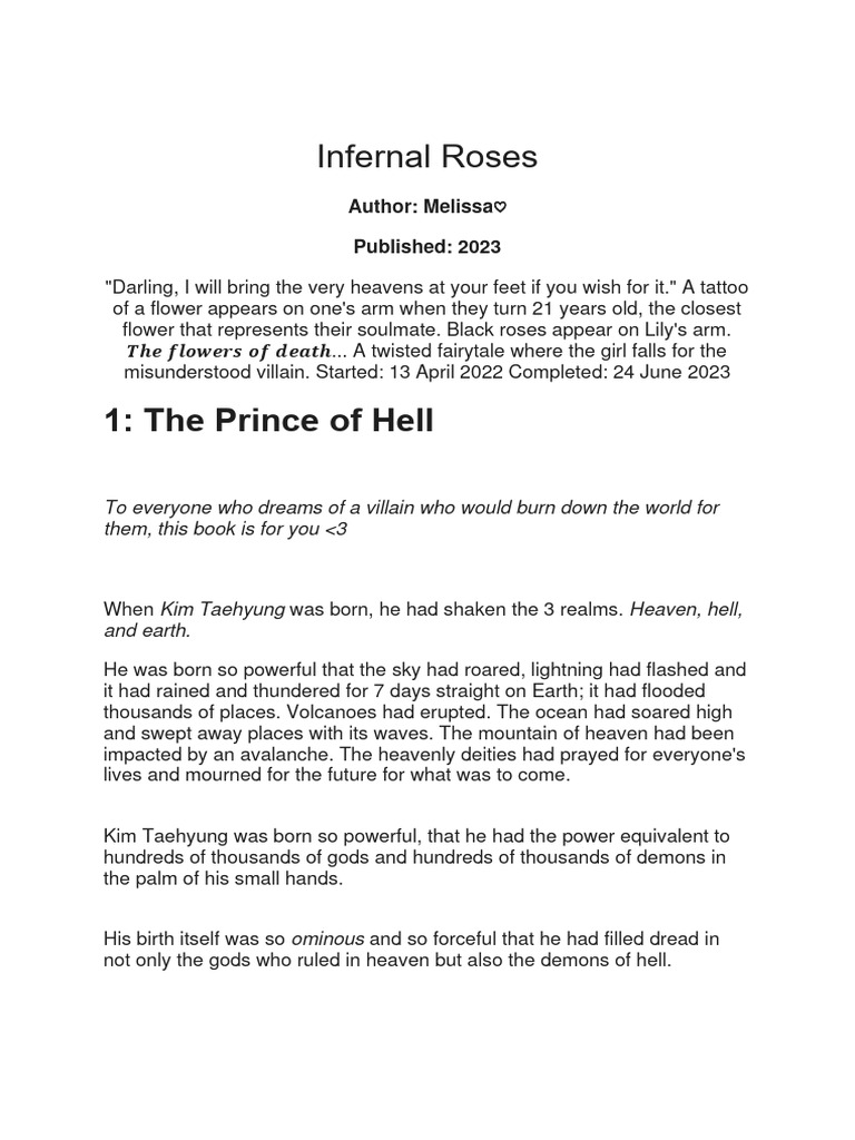 Infernal Roses | PDF
