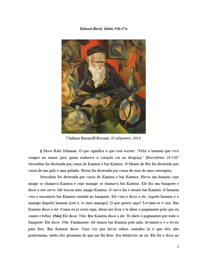 Talmud Bavli, Gittin 55b-57a | PDF | Roma Antiga | Jerusalém