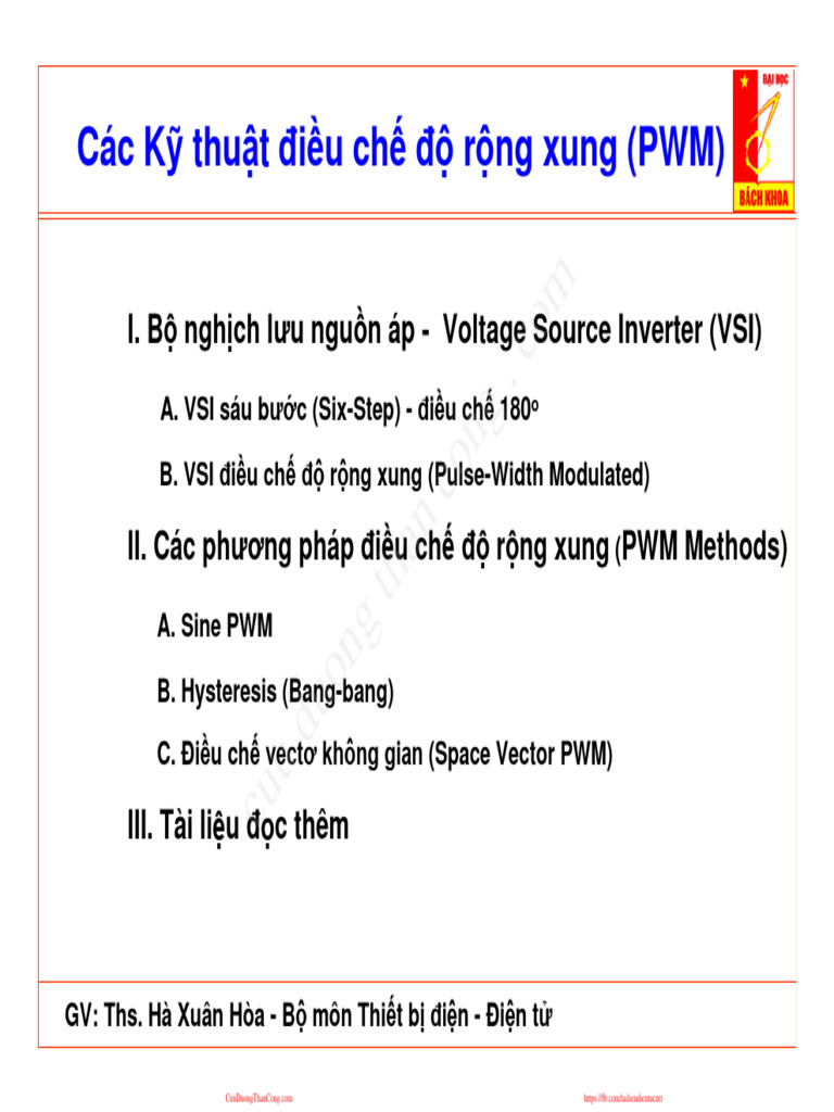 Thi Nghiem Dien Tu Cong Suat - PWM Methods | PDF