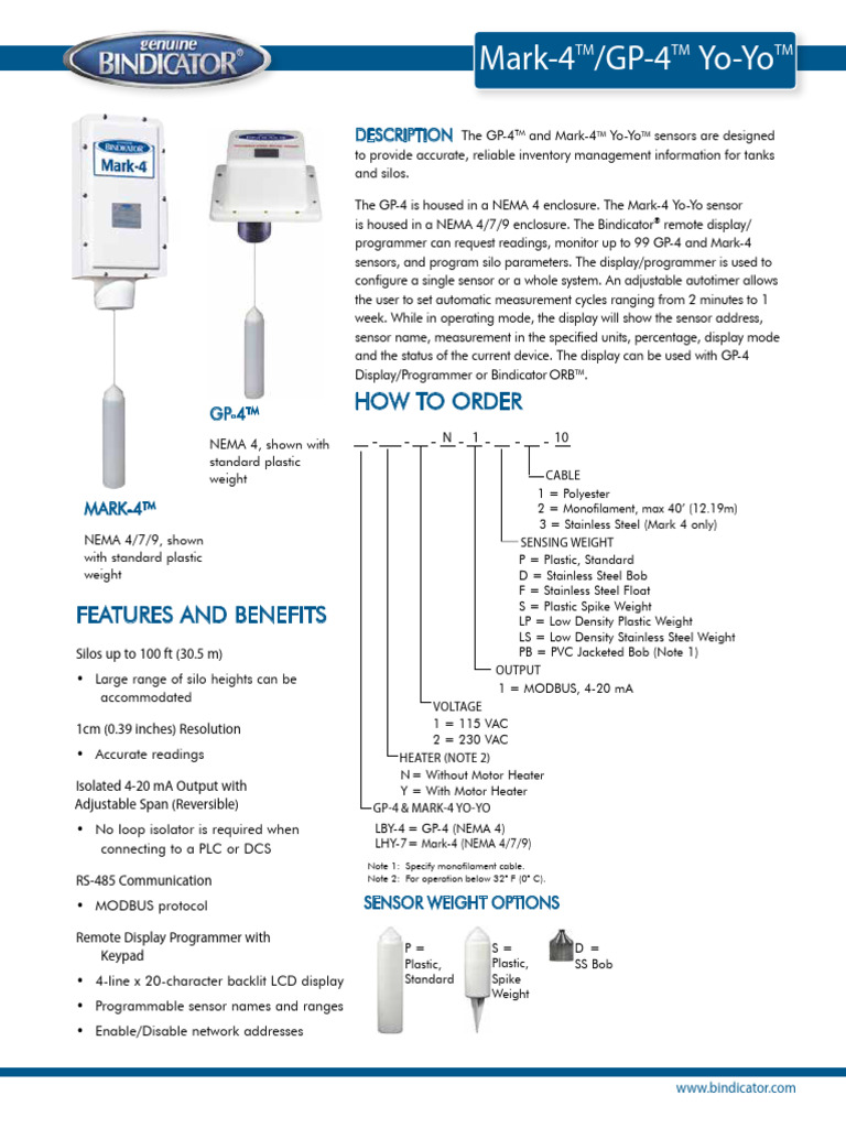 mark-4-gp-4-yo-yo-specification-sheet | PDF