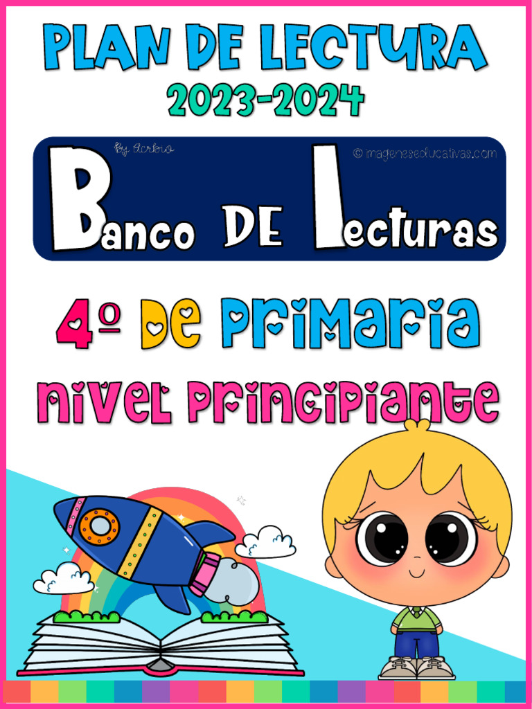 Lecturas para El Plan Lector 2023 2024 Cuarto de Primaria Nivel Principiante | PDF | Derechos de ...