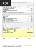 Upper Extremity Detailed Skill Sheet | PDF | Anatomical Terms Of Motion ...