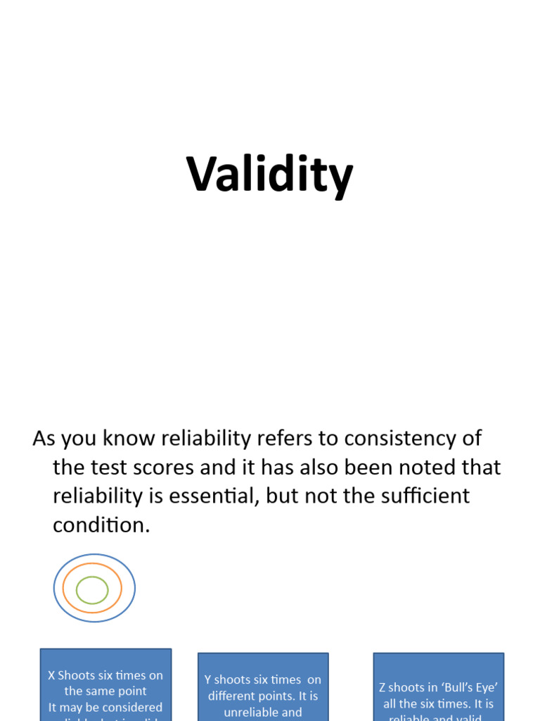 Validity | PDF | Career & Growth
