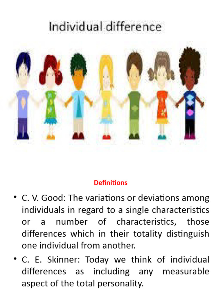 Individual Differences | PDF | Teachers | Heredity