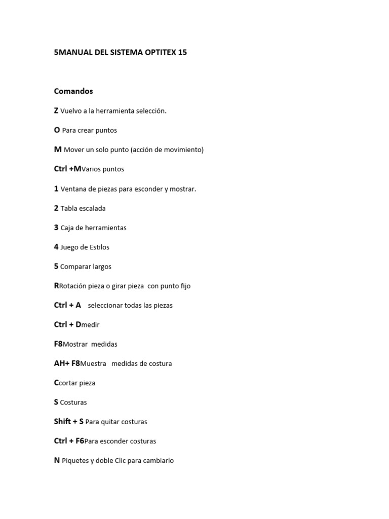 Manual Del Sistema Optitex 15 | PDF | Ventana (informática) | Haga ...
