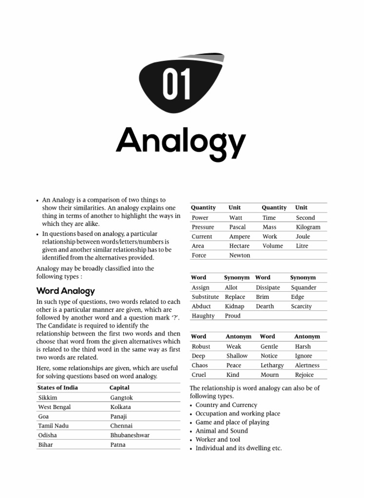 Analogy | PDF