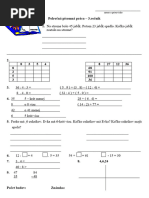 Polročná Písomná Práca Z Matematiky 2 Ročník | PDF