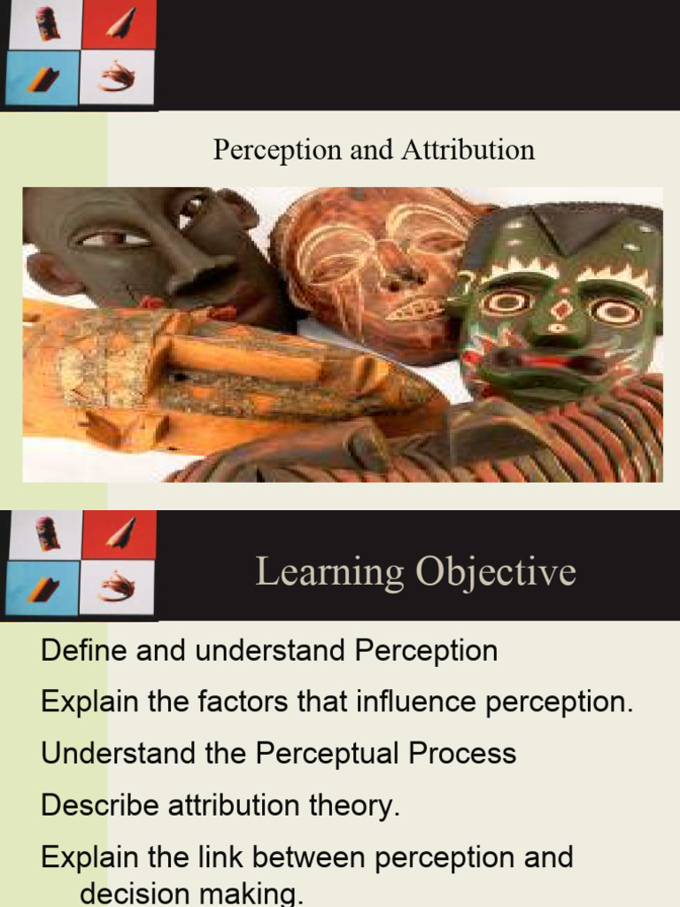 Perception and Attribution Guide | PDF | Perception | Cognitive Psychology