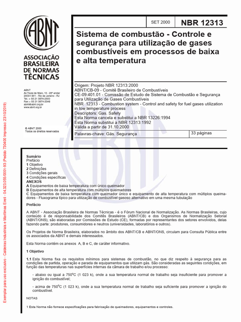 Abnt NBR 12313 2000 | PDF