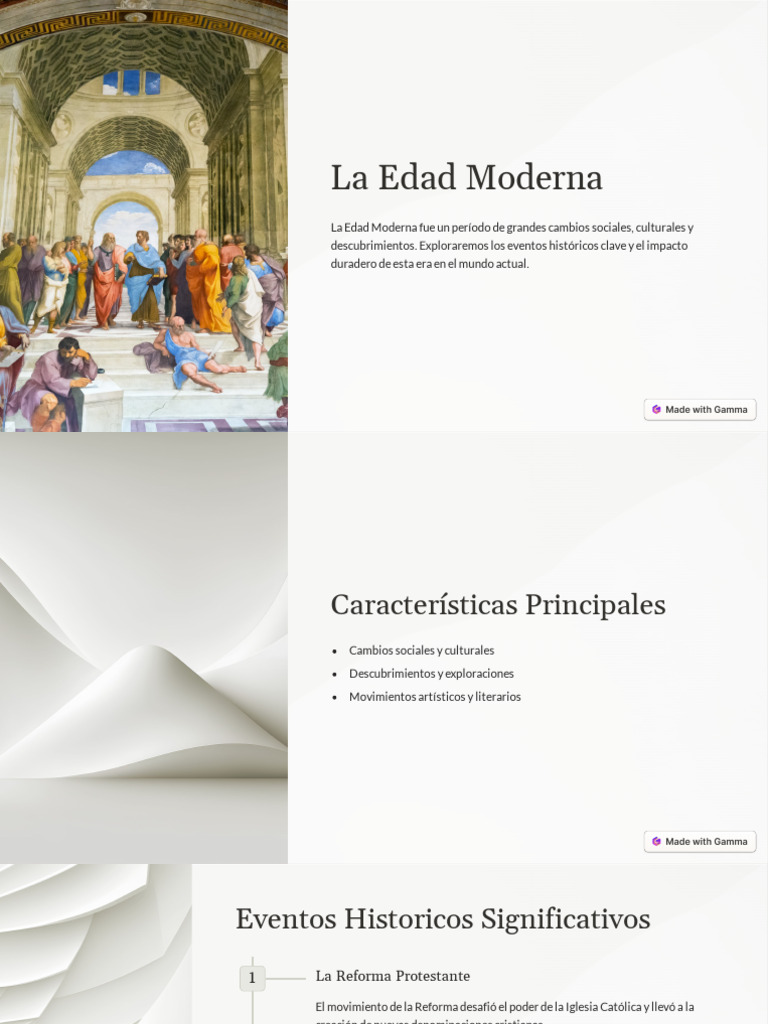 La Edad Moderna | PDF
