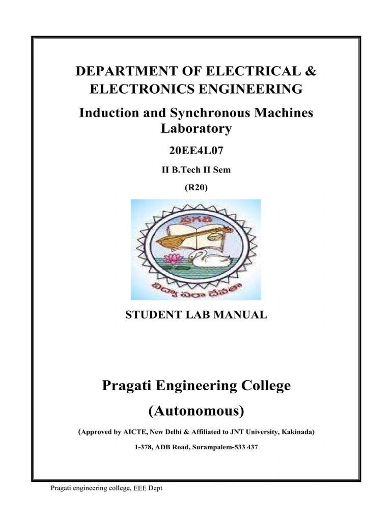 R20 I&SM Lab Manual 2023-24 | PDF