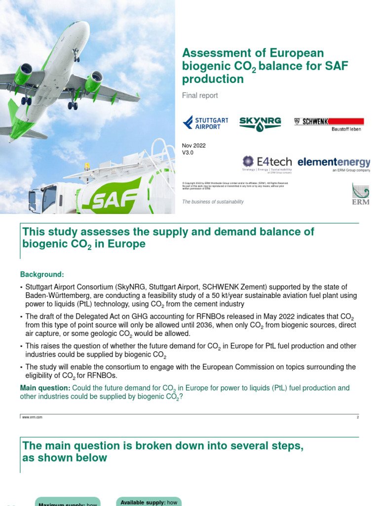 ERM-De Airpott-CO2 Balance For SAF | PDF
