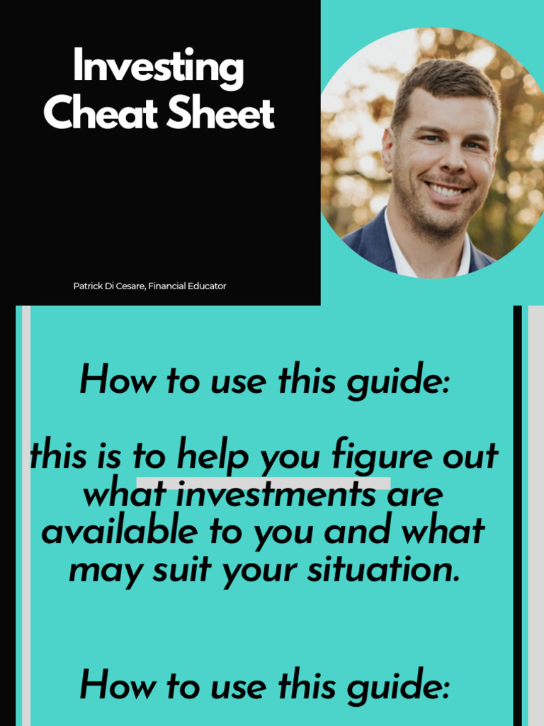 Investing Cheat Sheet | PDF | The Vanguard Group | Investments & Securities