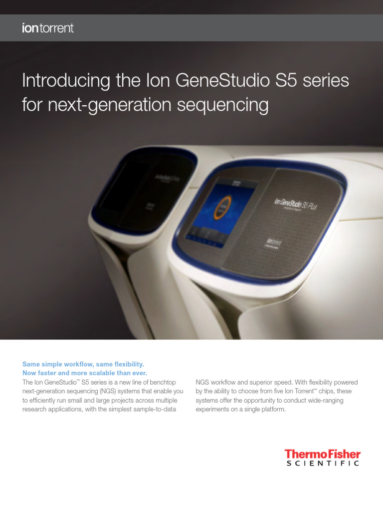 COL05762 Ion GeneStudio S5 Series Flyer | PDF | Dna Sequencing ...