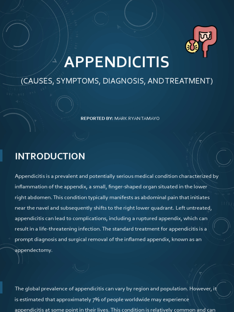 Appendicitis | PDF | Epidemiology | Health Sciences