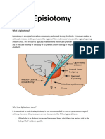 Episiotomy Care and Techniques | PDF | Surgical Suture | Childbirth