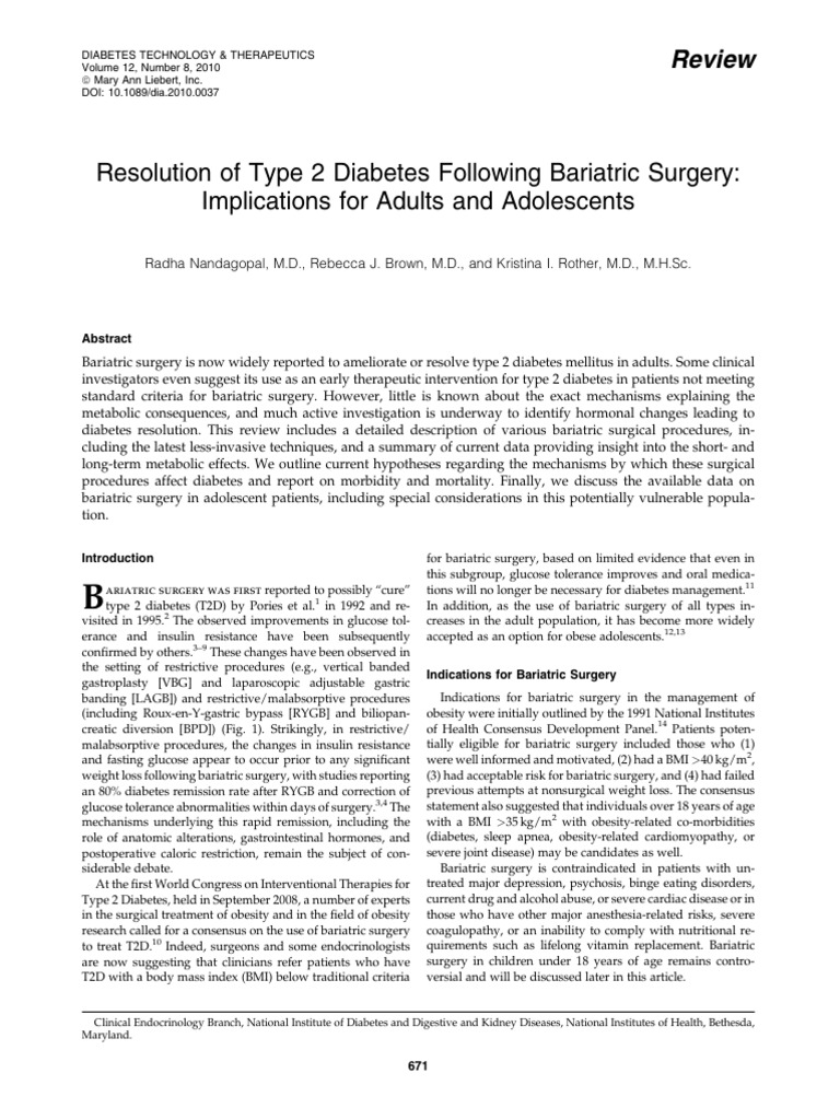 Dia 2010 0037 | PDF | Bariatric Surgery | Surgery
