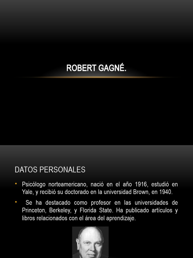 Robert Gagne | PDF | Crecimiento personal y profesional