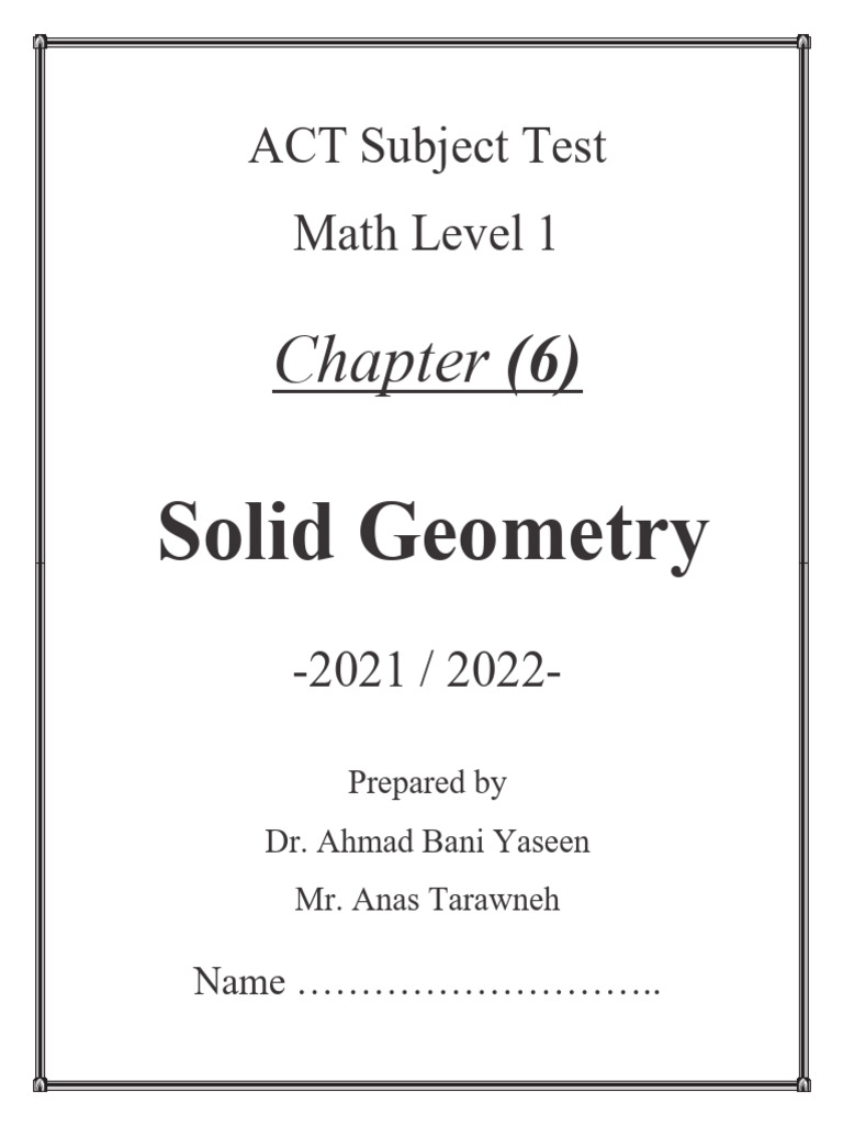 Feb 2022 - M1 Chapter 6 (S) | PDF | Area | Geometric Shapes