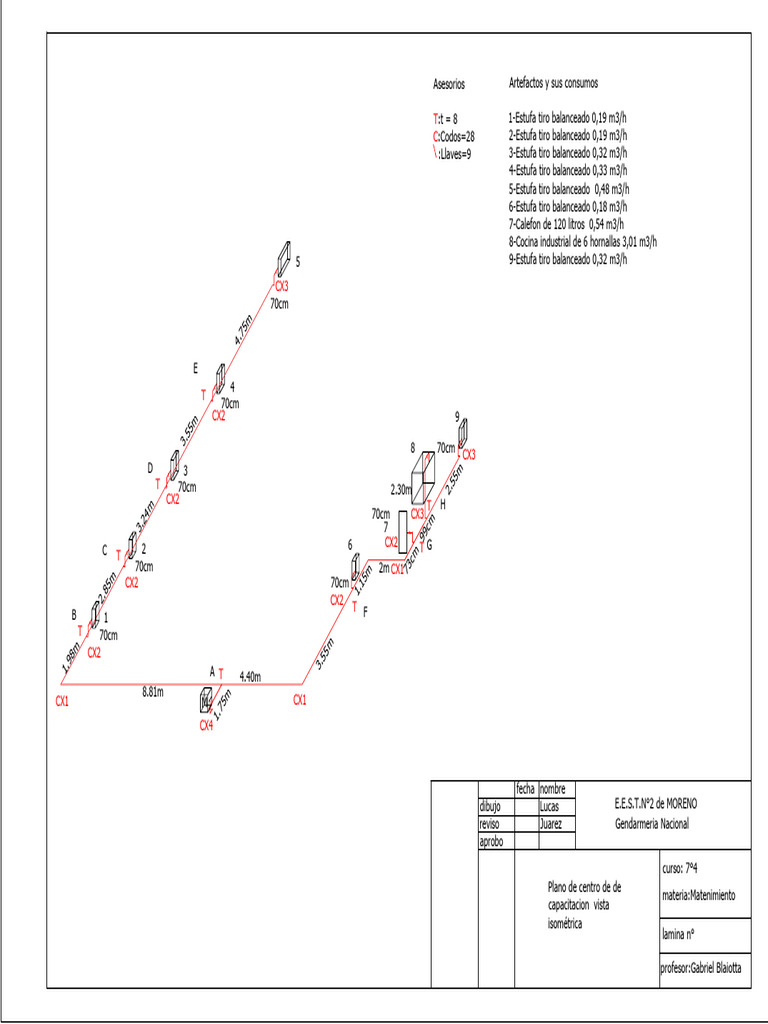 Plano Gas Isometrico | PDF