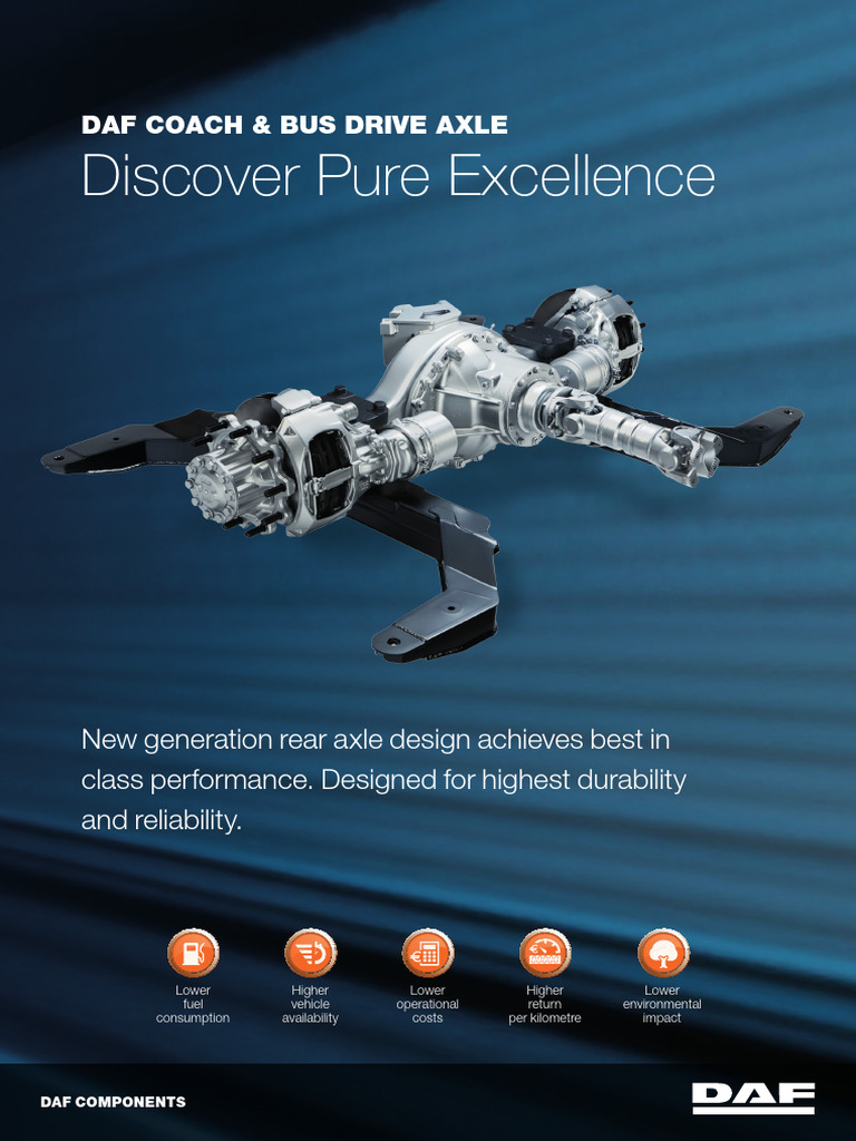 Leaflet DAF Coach Bus Drive Axle | PDF | Axle | Gear