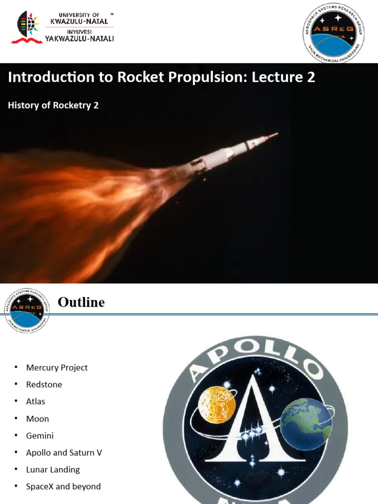 Lecture 2 - History of Rocketery 2 | PDF | Project Mercury | Apollo Program