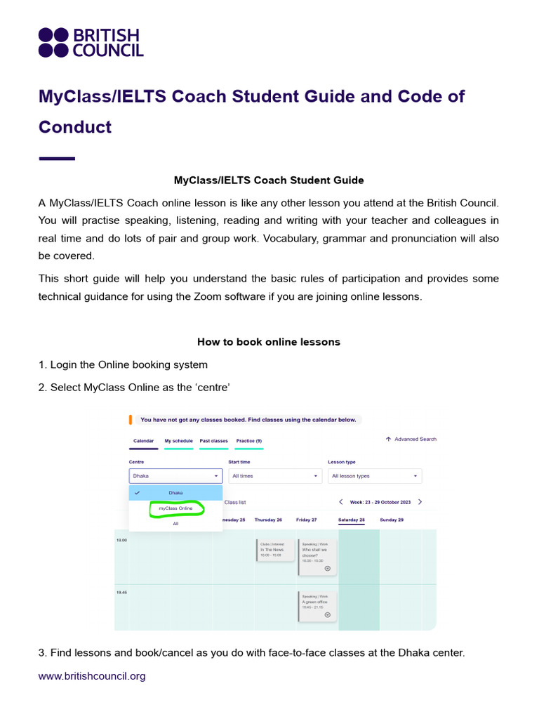 MyClass Student Guide - CoC - E - M - Final v2 | PDF