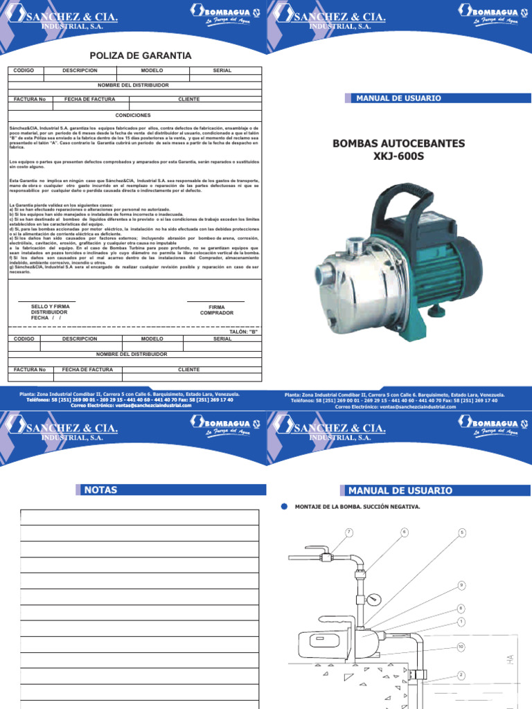 Manual Bomba Jet Autocebante | PDF | Bomba | Ingenieria Eléctrica