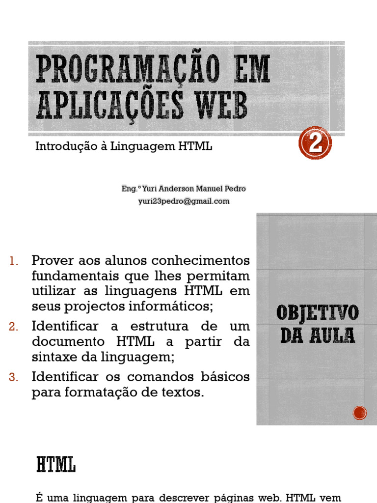 Aula 02 | PDF | Html | Internet e Web