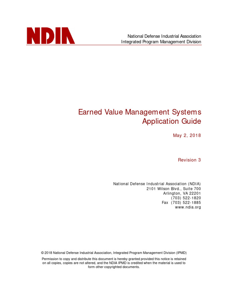 NDIA IPMD Application Guide Rev 3 May22018 | PDF | Systems Science ...