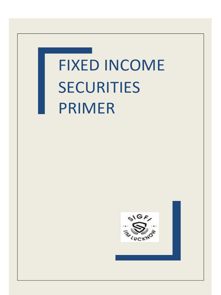 Fixed Income Securities - SIGFi - Finance Handbook | PDF | Bonds ...