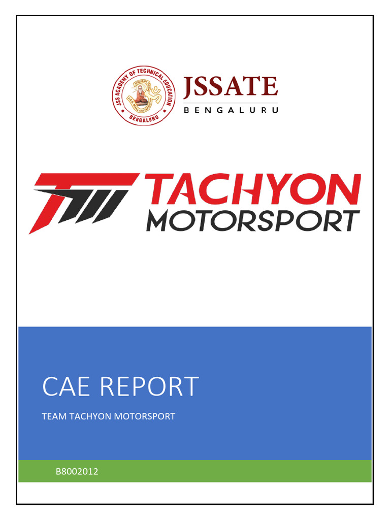 Tachyon Motorsport CAE Report | PDF