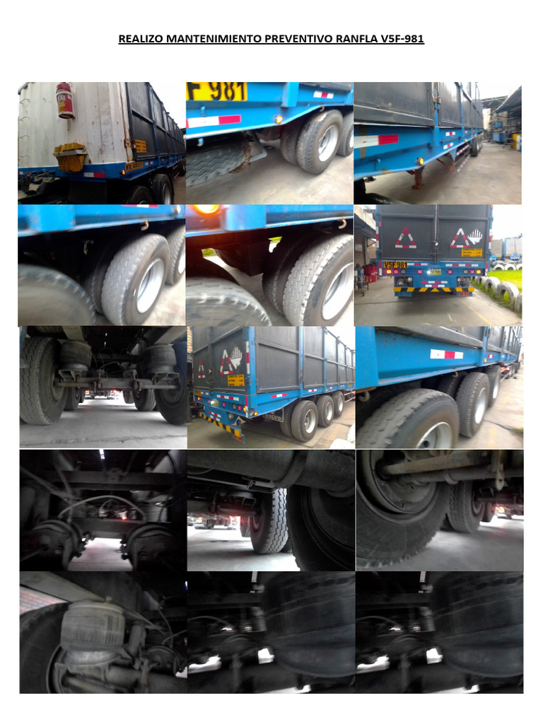Realizo Mantenimiento Preventivo Ranfla V5F | PDF