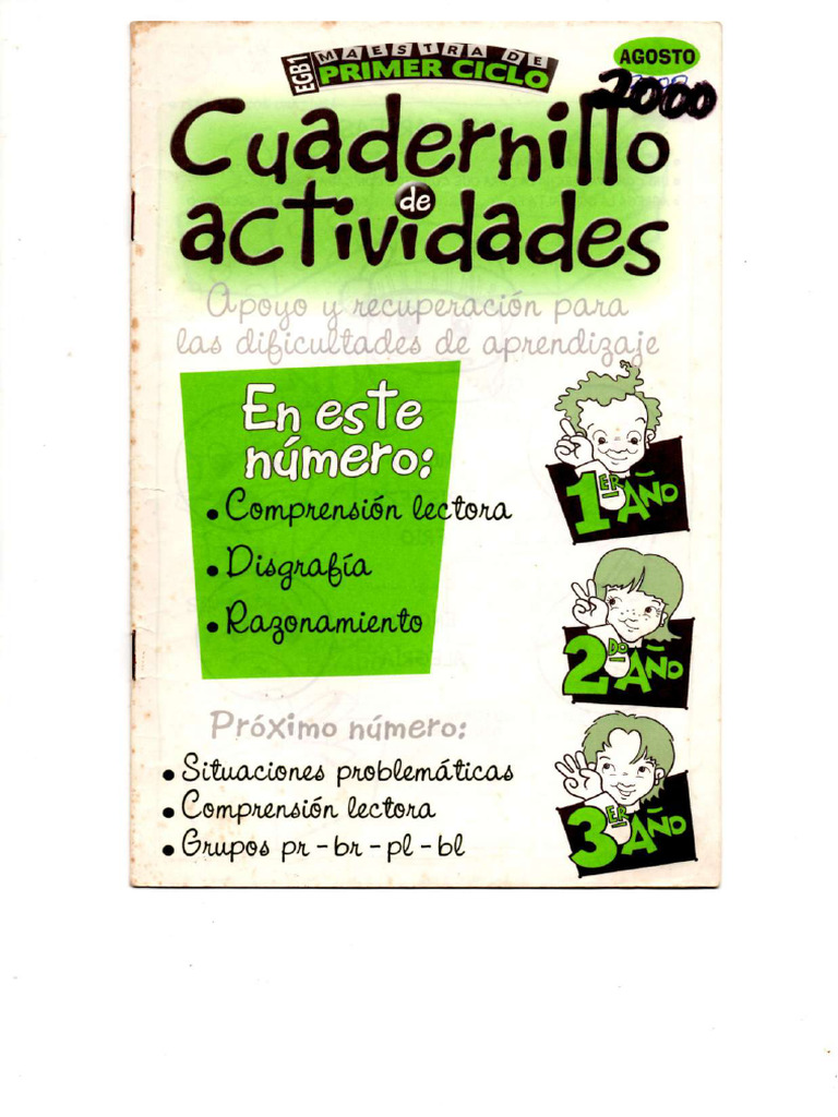 Cuadernillo de Actividades 2000 | PDF