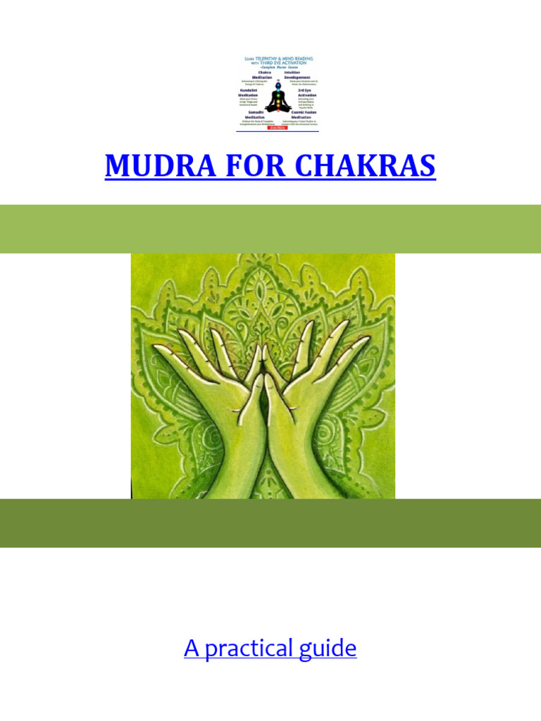 Mudras: A Guide for Meditation Enthusiasts | PDF