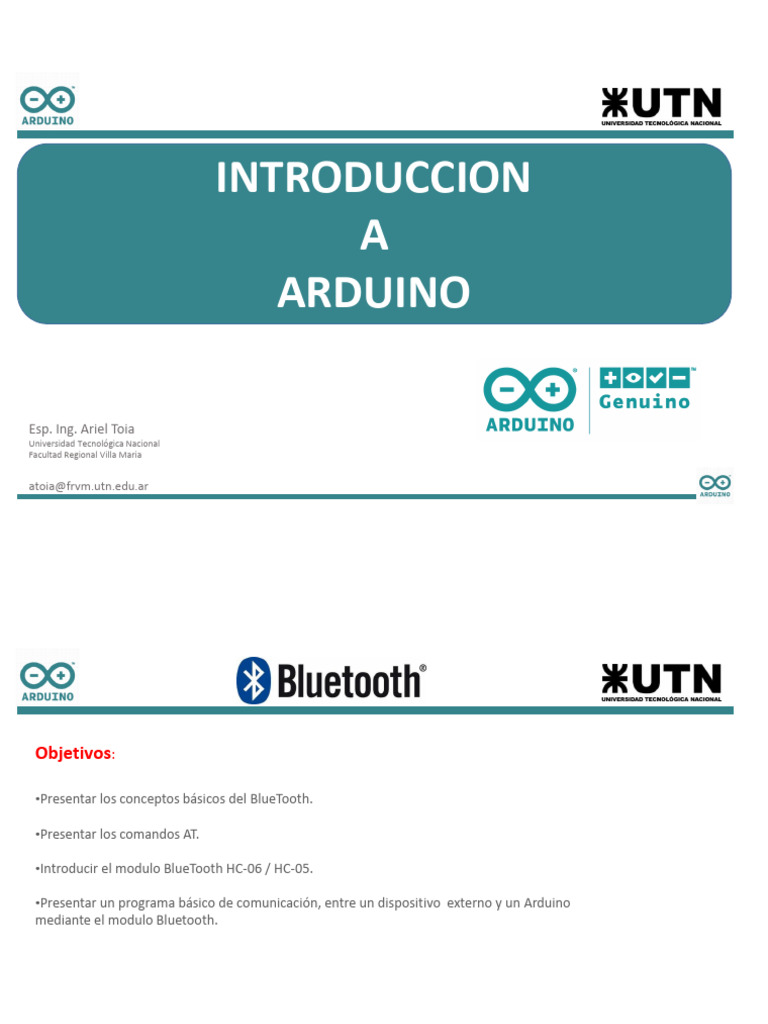 Presentacion Arduino BT WiFi | PDF | Wifi | Ciencias de la Computación