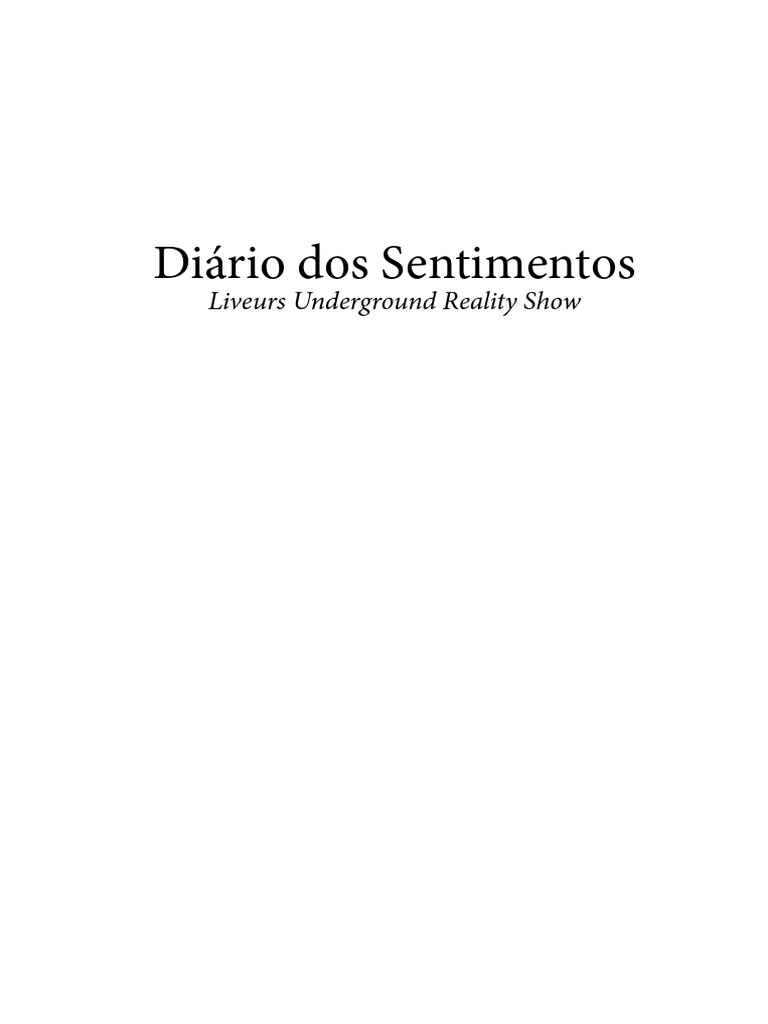 Gabriel Binato Diário Dos Sentimentos | Download grátis PDF | Amor | Sentimento